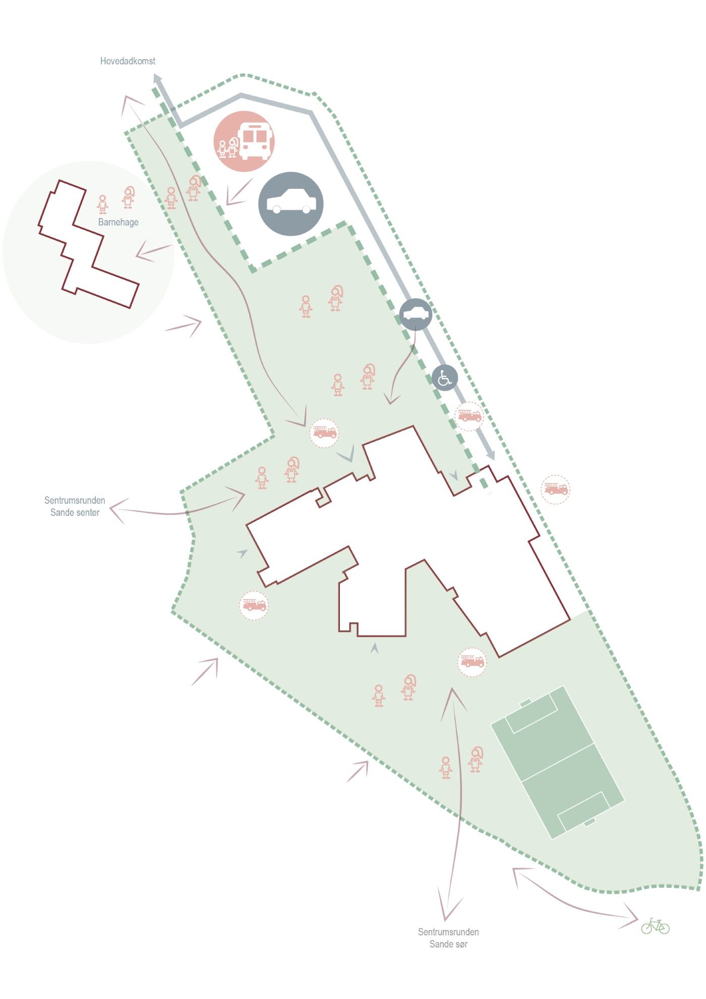 Sande skole :: Studio Oslo Landskapsarkitekter